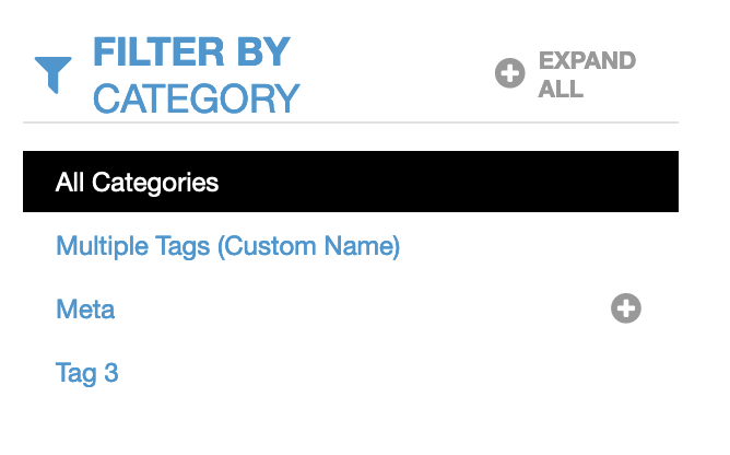 Categories Widget (Tags) – Wisetail Technical Support
