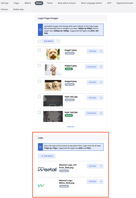Logo Management – Wisetail Technical Support
